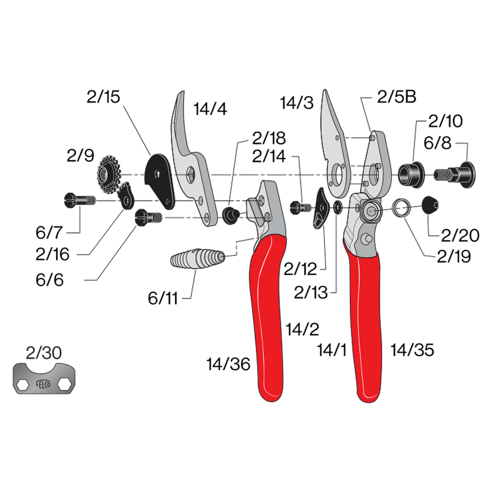 Felco 14 Replacement Parts — OrchardValleySupply.com
